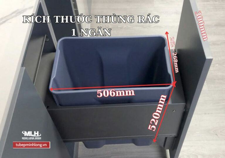 Kích Thước Thùng Rác Tủ Bếp - Kinh Nghiệm Chọn Thùng Rác Chuẩn Kích Thước